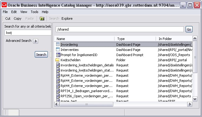 OBIEE - Catalog Manager