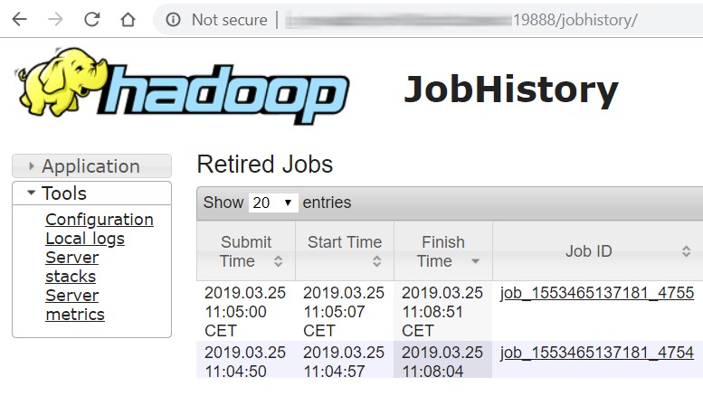 Map Reduce - Job History Server | Mapreduce | Datacadamia - Data and Co