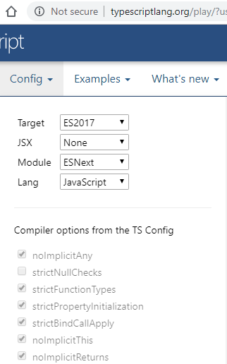 Typescript - tsc (official compiler)